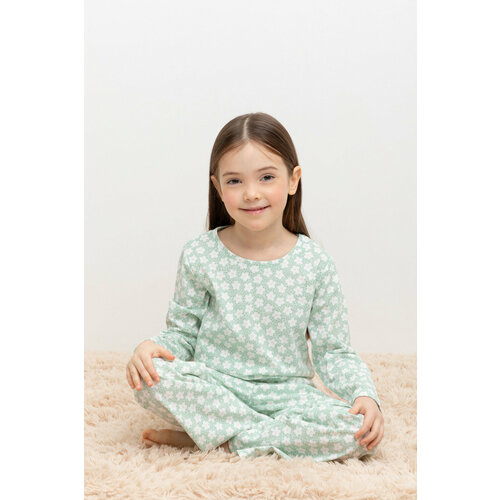 Пижама  crockid, размер 72/140, зеленый
