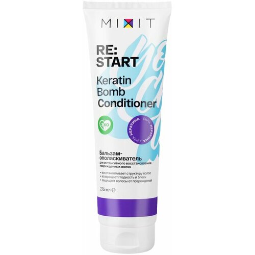 MIXIT Бальзам-ополаскиватель «RE: START» для интенсивного восстановления поврежденных волос, 275 мл