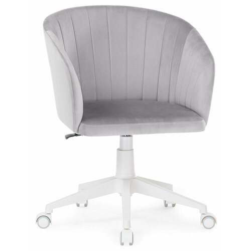 Компьютерное кресло Woodville Тибо confetti silver серый / белый