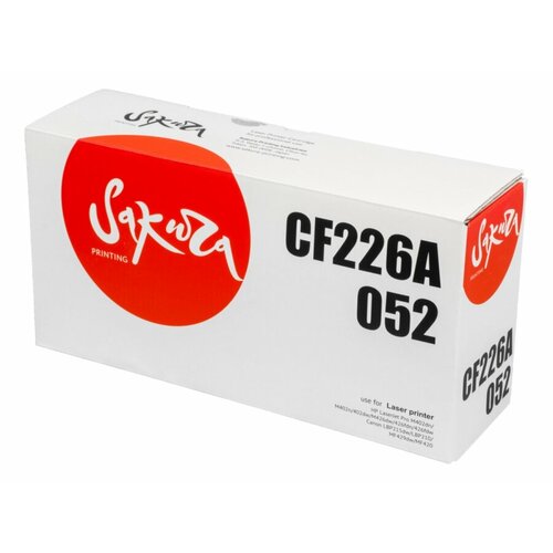 Картридж Sakura CF226A/052 для HP, Canon, черный, 3100 к.