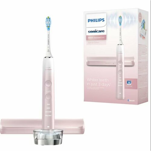 Электрическая зубная щетка Philips Sonicare DiamondClean 9000 HX991184, розовая