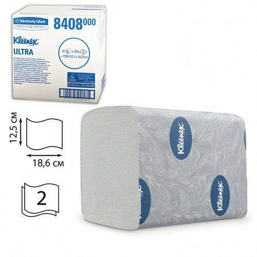 Бумага туалетная KIMBERLY-CLARK Kleenex к-т 36 шт Ultra лая 200 л 2-сл 601545 126128 (1)