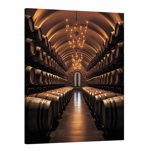 Интерьерная картина 50х70 "Вино аромата"