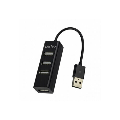 USB Разветвитель PERFEO PF-HYD-6010H, 4 Port Black (PF_A4525)