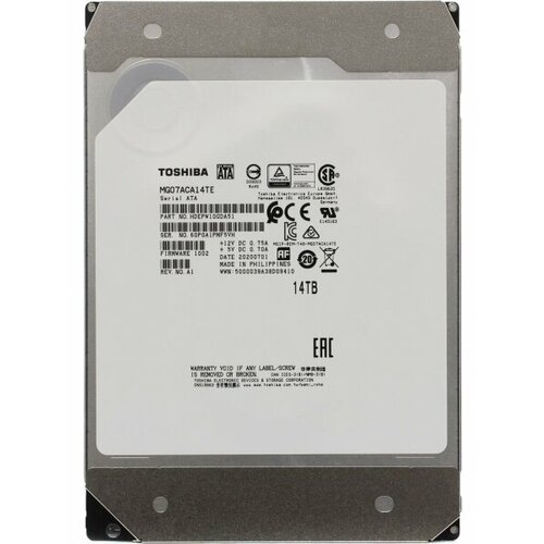 Жесткий диск Toshiba HDEPW10GDA51 14Tb 7200 SATAIII 3,5" HDD