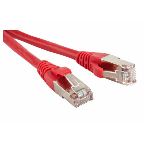 Кабель витая пара патч-корд Hyperline PC-LPM-STP-RJ45-RJ45-C5e-1M-LSZH-RD 1.0m