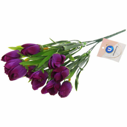 Искусственные цветы «Весеннее настроение» Тюльпаны 30см цвет фиолетовый