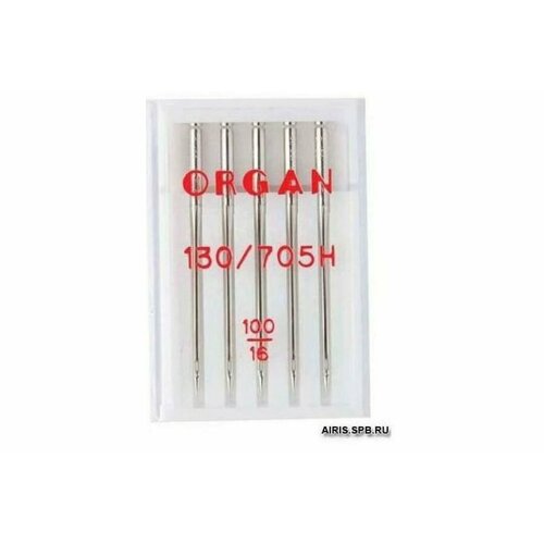 Иглы для швейных машин ORGAN универсальные, №90, 5игл, 1шт