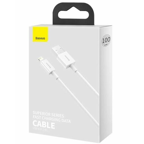 Data кабель USB Baseus 1м Lighting CALYS-A02, белый