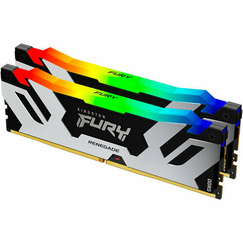 Модуль памяти Kingston Fury Renegade RGB XMP DDR5 DIMM 6400Mhz PC51200 CL32 - 64Gb (2x32Gb) KF564C32RSAK2-64