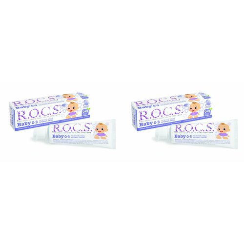 ROCS BABY Зубная паста для малышей аромат липы , 45 гр 2 штуки в упаковке