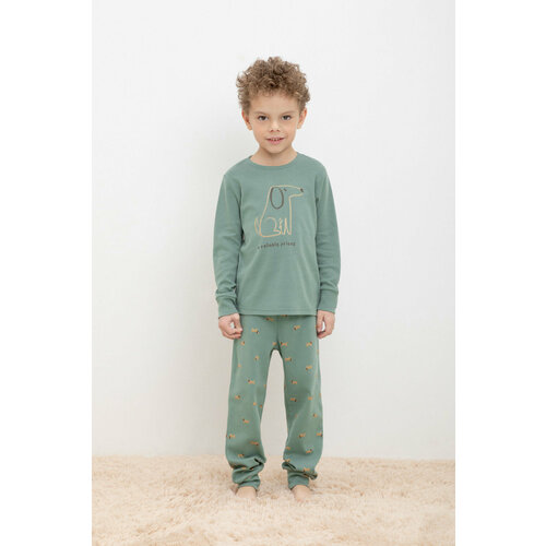 Пижама  crockid, размер 56/104, зеленый