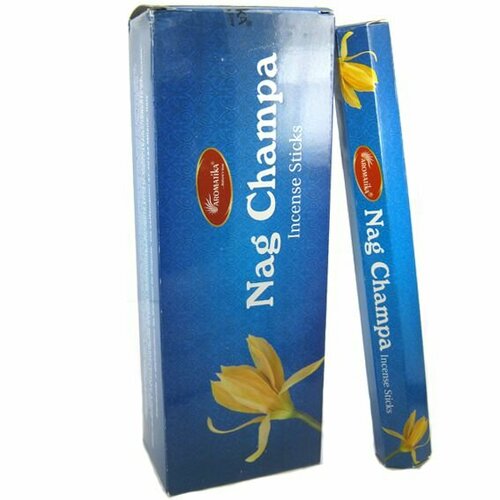 Aromatika NAG CHAMPA Incense Sticks (НАГ чампа ароматические палочки, Ароматика), шестигранник, 20 г.