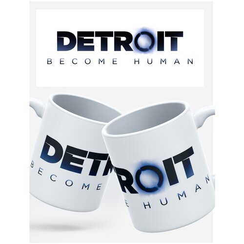 Кружка RocketCup с принтом "Detroit: become human" игра компьютерная