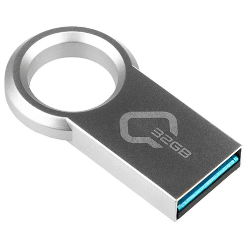 Флешка Qumo Ring 3.0 32 ГБ, серебристый