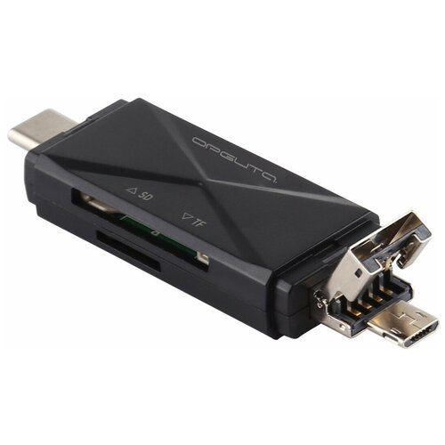 Универсальный картридер OTG USB Type-C, USB, microUSB для смартфона, ПК (-micro sd- sd- -usb 2.0)