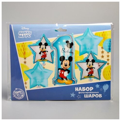 Набор фольгированных шаров Disney "Happy Birthday", Микки Маус 25" (4617340)