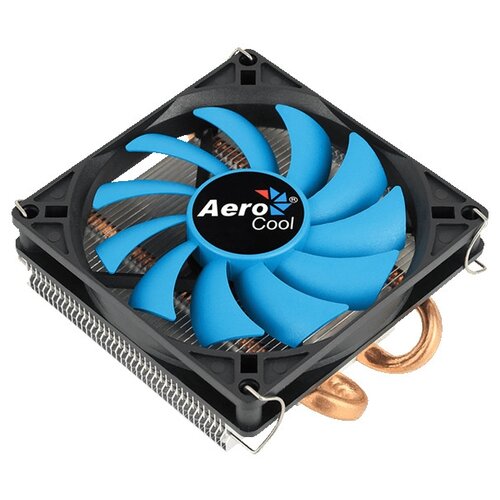 Кулер для процессора AeroCool Verkho 2 Slim, серебристый/черный/голубой