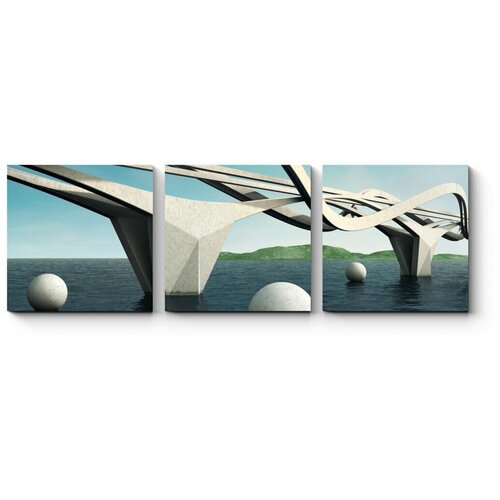Модульная картина Пластичный мост 190x63