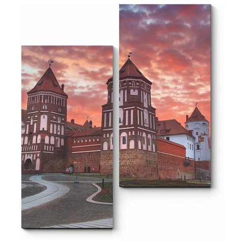 Модульная картина Мирский замок в Беларуси 40x50