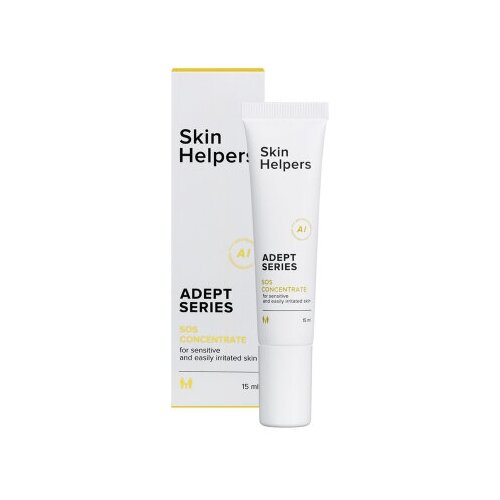 Skin Helpers ADEPT SOS - концентрат, точечный крем от угрей и прыщей, акне, укусов насекомых, воспалений, от зуда, 15 мл