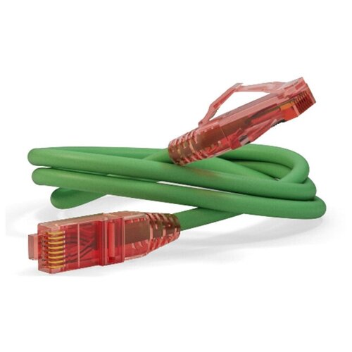 Сетевой кабель Hyperline UTP cat.5e 3m Green PC-LPM-UTP-RJ45-RJ45-C5e-3M-LSZH-GN