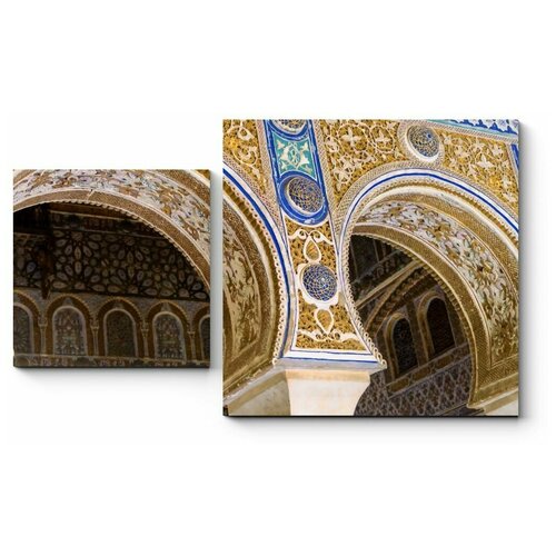 Модульная картина Декорированные подковы арки180x108