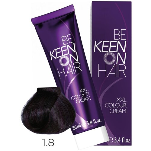 KEEN Be Keen on Hair крем-краска для волос XXL Colour Cream, 1.8 Blau-Schwarz, 100 мл