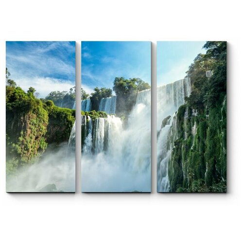 Модульная картина Удивительные водопады Игуасу 110x79
