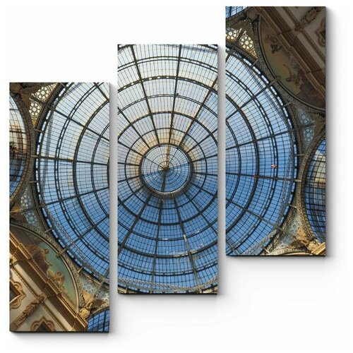 Модульная картина Стеклянный купол Миланского собора140x149
