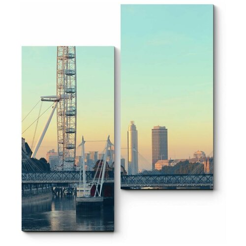 Модульная картина Чудесная панорама Лондона 100x125