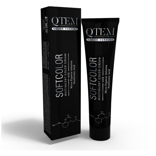 QTEM мультивалентный краситель для волос Multivalent Color Cream, 1.1 иссиня-черный, 100 мл