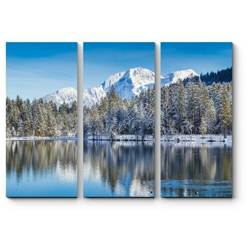 Модульная картина Красота горного озера 90x65