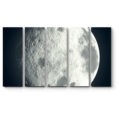 Модульная картина Безупречная Луна 140x84
