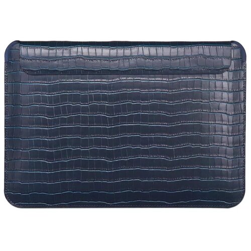 Чехол WiWU Skin Croco Geniunie Leather Sleeve для MacBook Pro 14.2" Blue