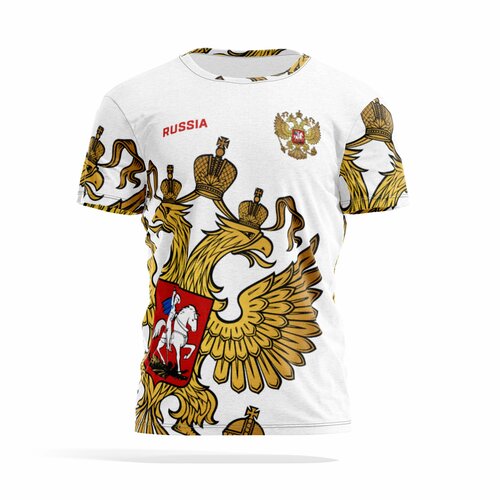 Футболка PANiN Brand, размер XXXL, горчичный, белый