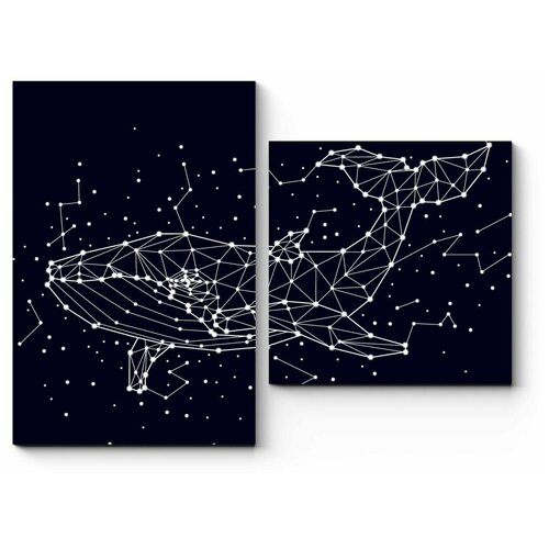 Модульная картина Созвездие "Кит"80x60