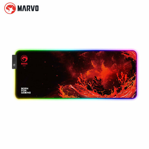 Коврик для мыши и клавиатуры Marvo Bloody Waves с RGB подсветкой