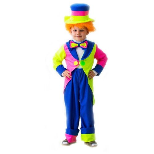 Карнавальный костюм "Клоун в шляпе", 3-5 лет, рост 104-116 см