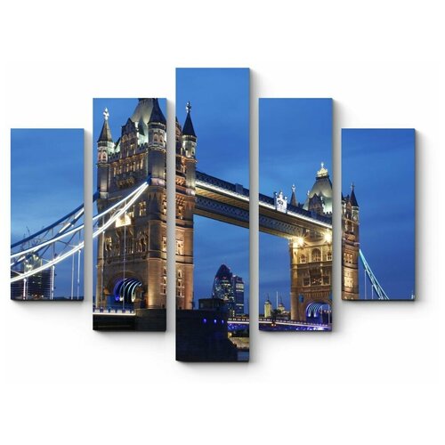 Модульная картина Тауэрский мост на закате дня, Лондон 105x84