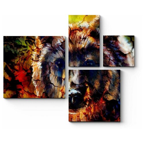 Модульная картина Грозный страж леса 132x110