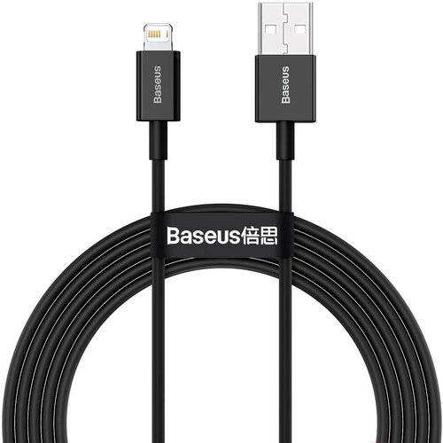 Кабель Baseus Superior Series Fast Charging (CALYS-A01), USB - Lightning, 2.4А, 1 м, черный