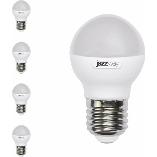 Светодиодная лампа JazzWay PLED Power 11W 3000K 950Лм E27 шар (комплект из 4 шт)