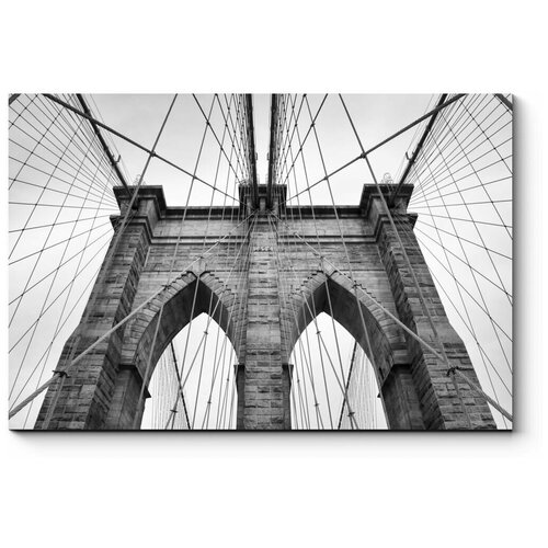 Модульная картина Строгость цвета, Бруклинский мост 110x73