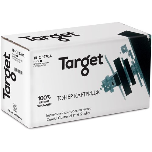 Тонер-картридж Target CE270A, черный, для лазерного принтера, совместимый
