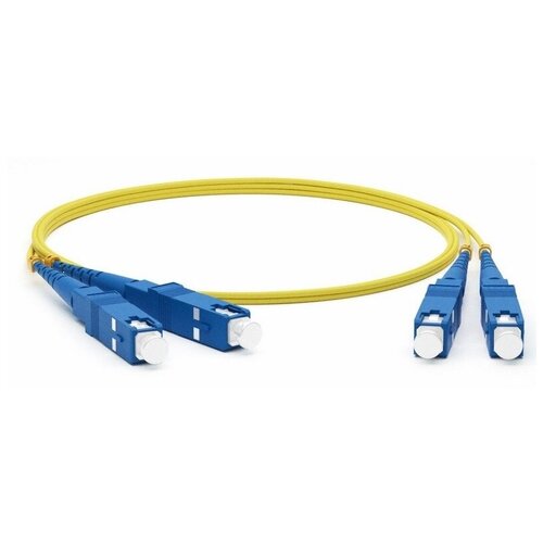 Патч-корд оптический (optic patch cord) SC/UPC-SC/UPC SM 9/125мкм одномодовый (duplex) 1 метр