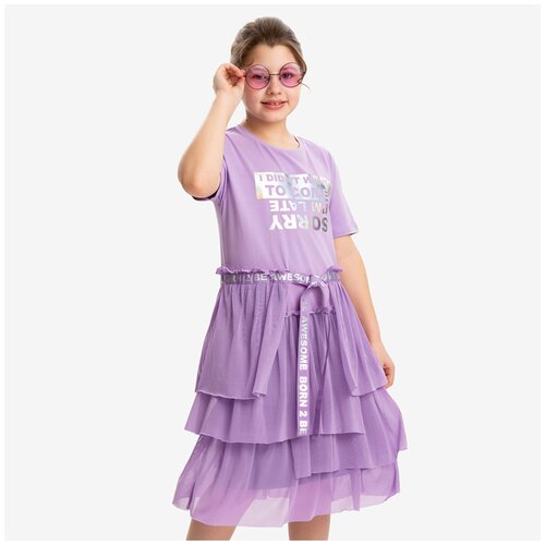 Платье Kapika, размер 146, фиолетовый