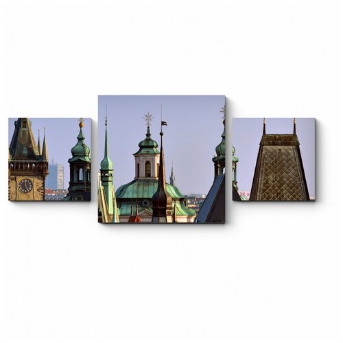 Модульная картина Крыши старой Праги 140x60