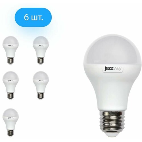 Светодиодная лампа JazzWay PLED Super Power 12W эквивалент 100W 3000K 1080Лм E27 груша (комплект из 6 шт)