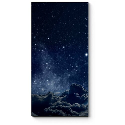 Модульная картина Звездное небо, завораживающая ночь30x60